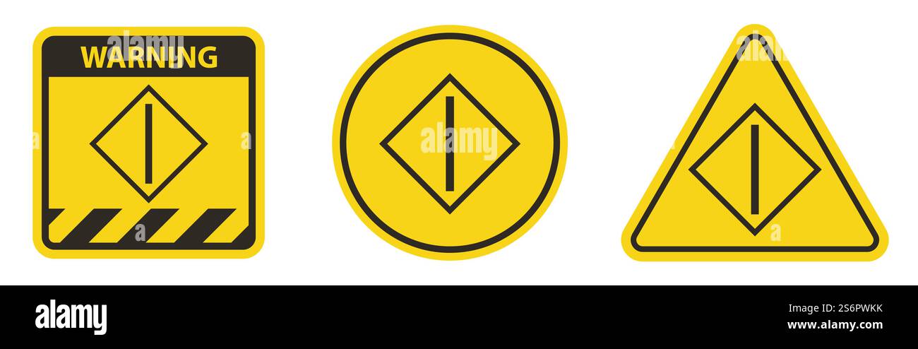 Caution Start Symbol Sign Isolate On White Background Stock Vector ...