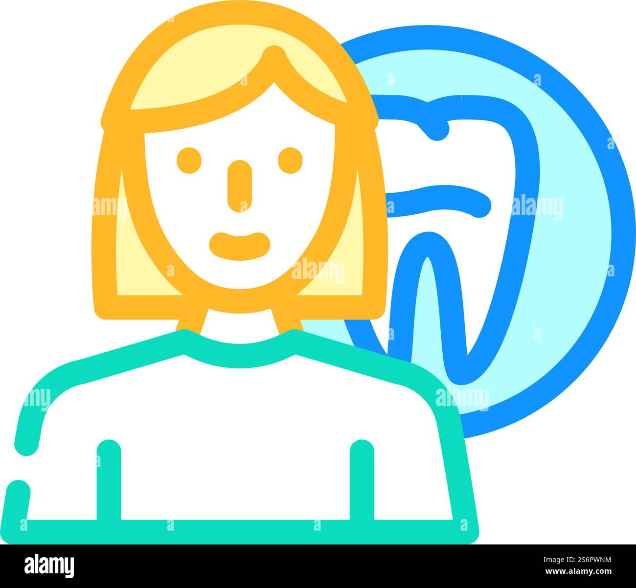 dentist doctor color icon vector. dentist doctor sign. isolated symbol ...