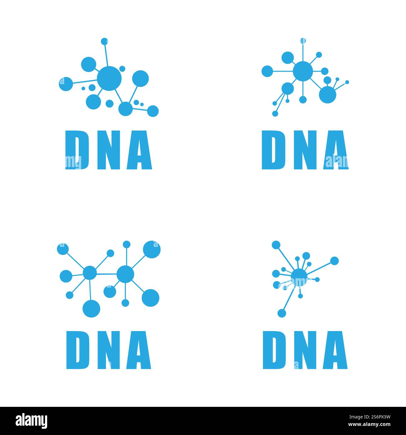 DNA gene Logo Template vector symbol illustration Stock Vector Image ...