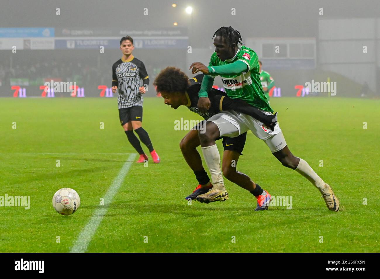Dordrecht - Korede Osundina of FC Dordrecht, Elijah Dijkstra of Jong AZ ...