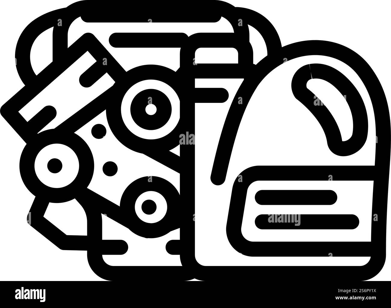 engine oil line icon vector. engine oil sign. isolated contour symbol ...