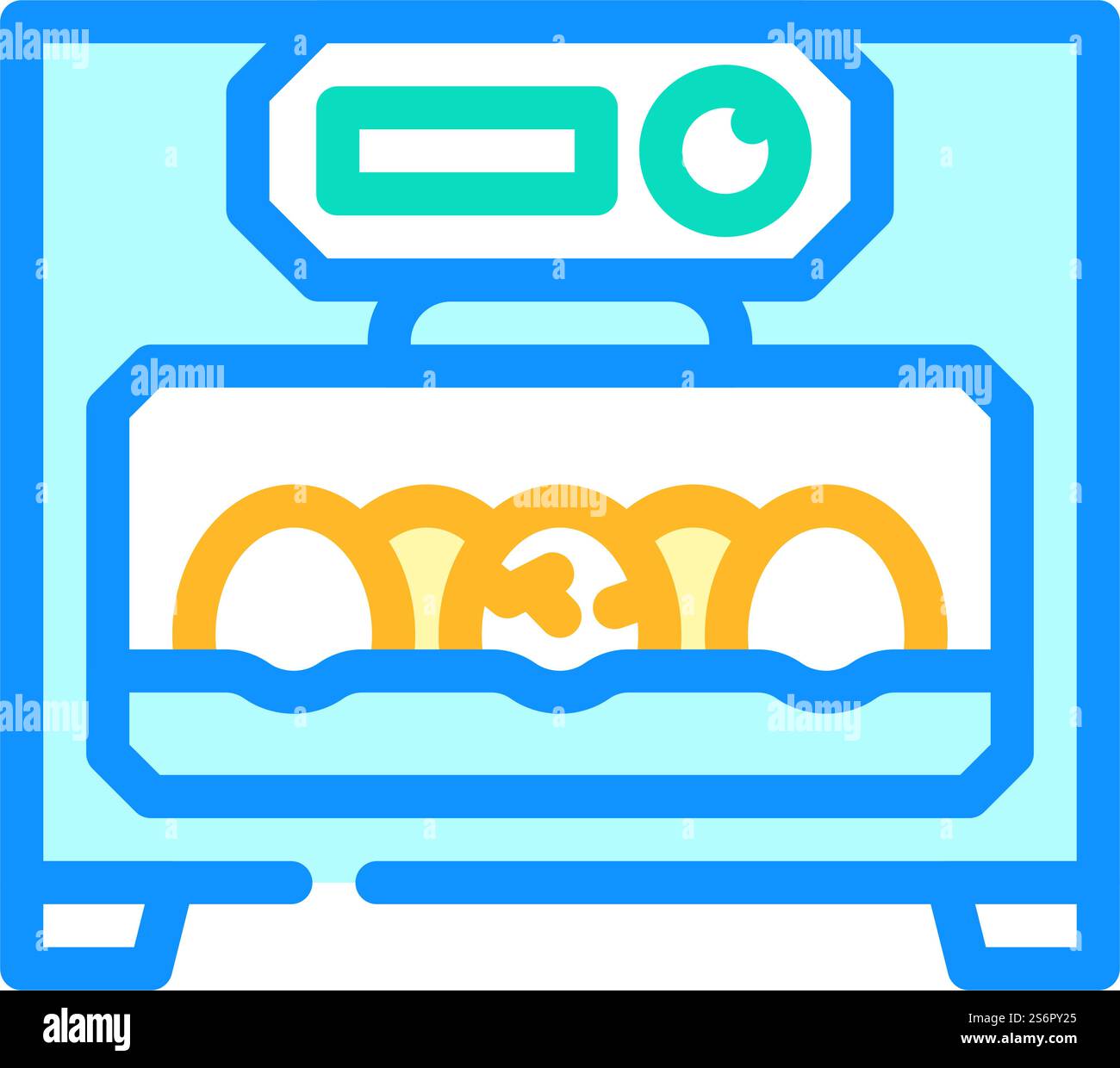 incubator bird farm equipment color icon vector. incubator bird farm ...