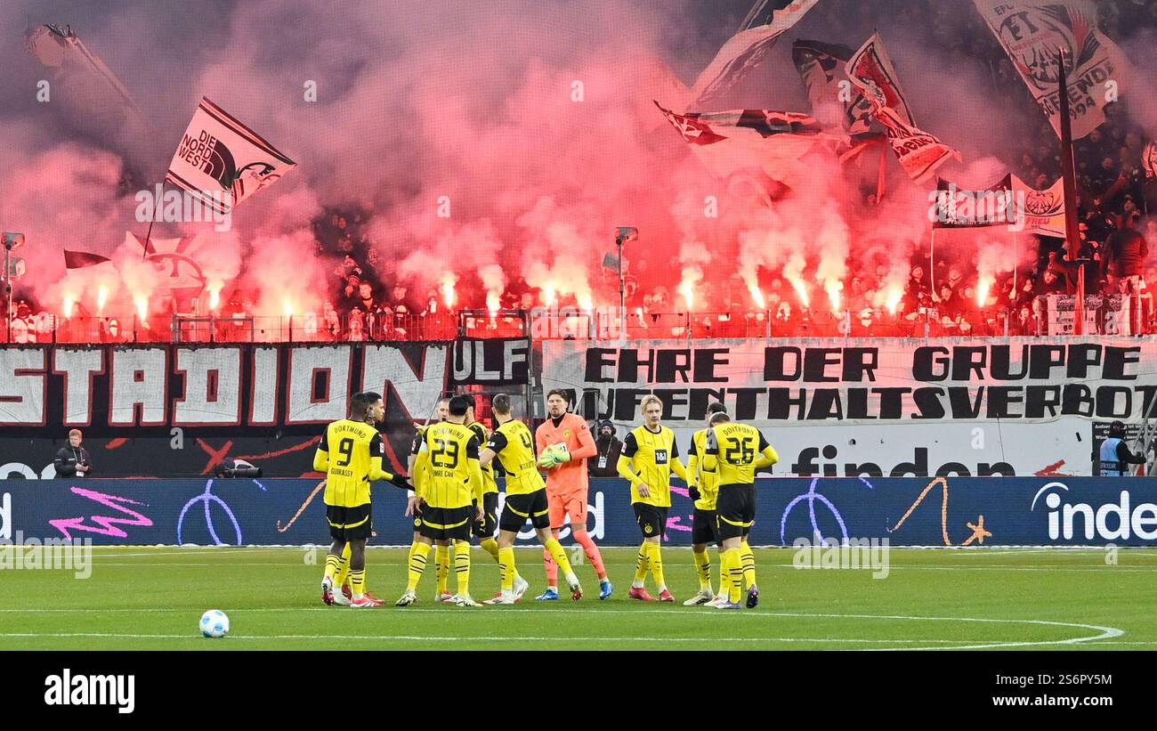 17 January 2025, Hesse, Frankfurt/Main: Soccer: Bundesliga, Eintracht ...