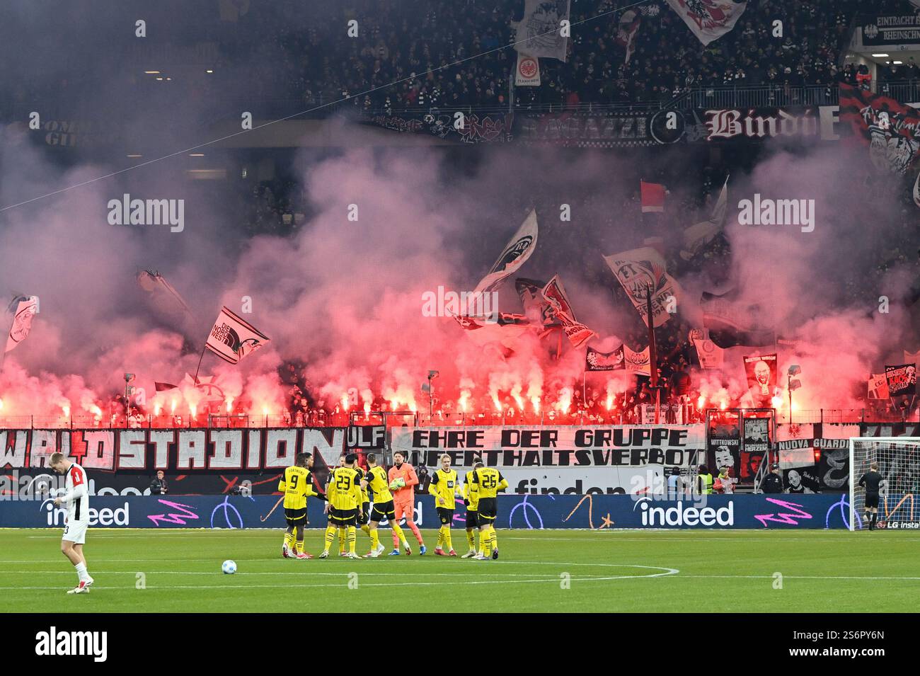 17 January 2025, Hesse, Frankfurt/Main: Soccer: Bundesliga, Eintracht ...