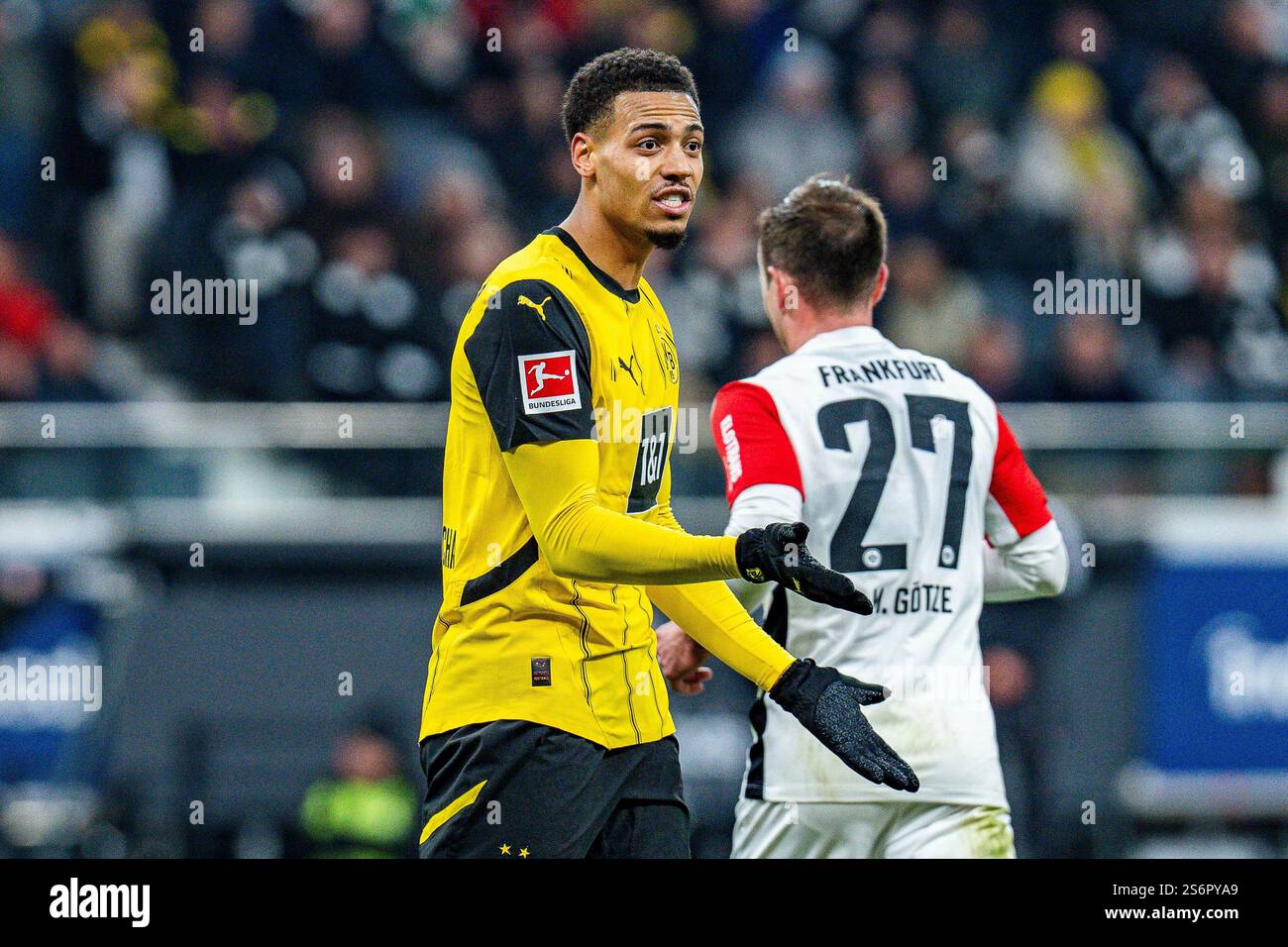 Frankfurt, Deutschland. 17th Jan, 2025. 17.01.2025, Eintracht Frankfurt vs. Borussia Dortmund, 1 ...