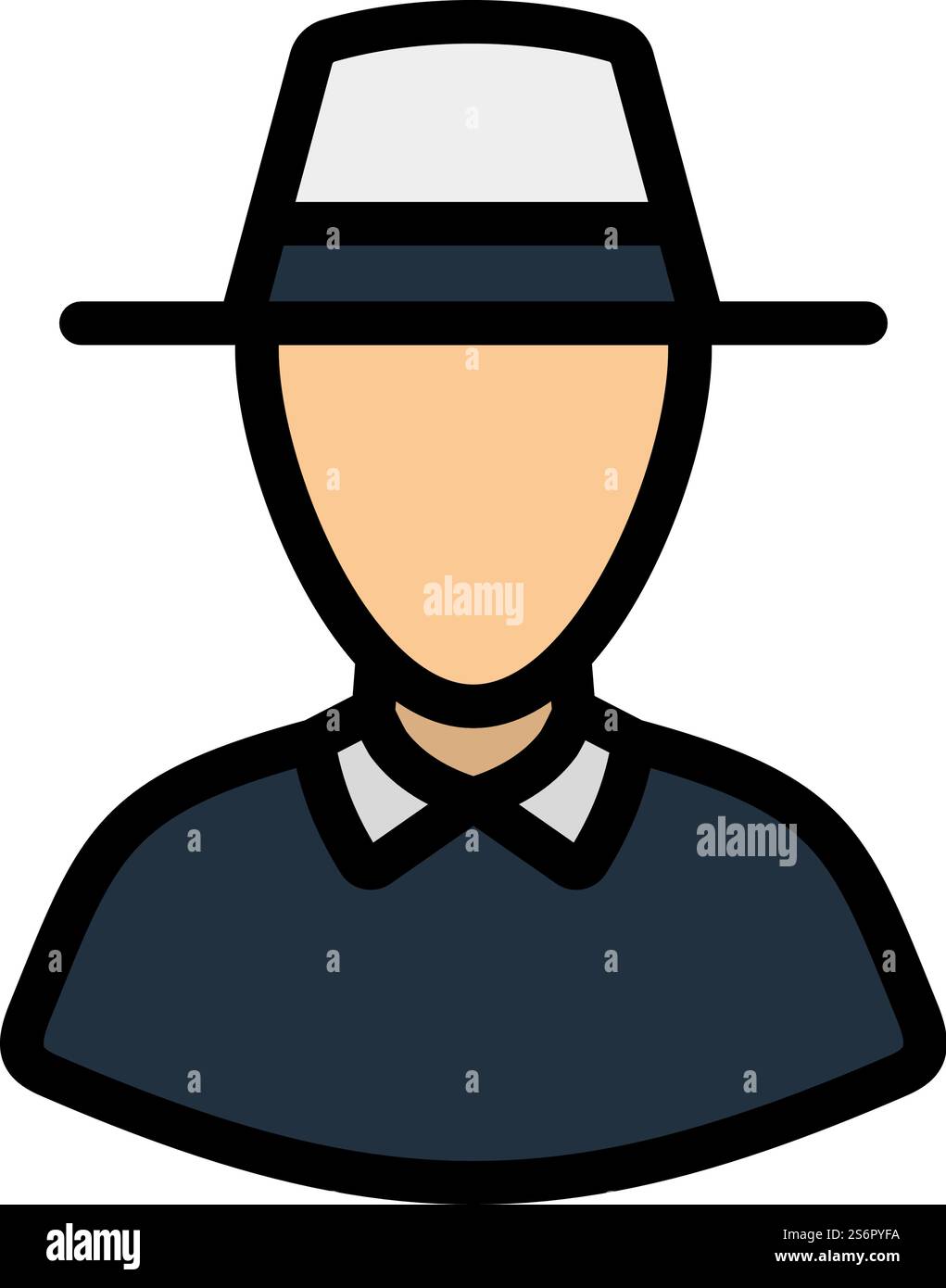 Cricket Umpire Icon. Editable Bold Outline With Color Fill Design ...