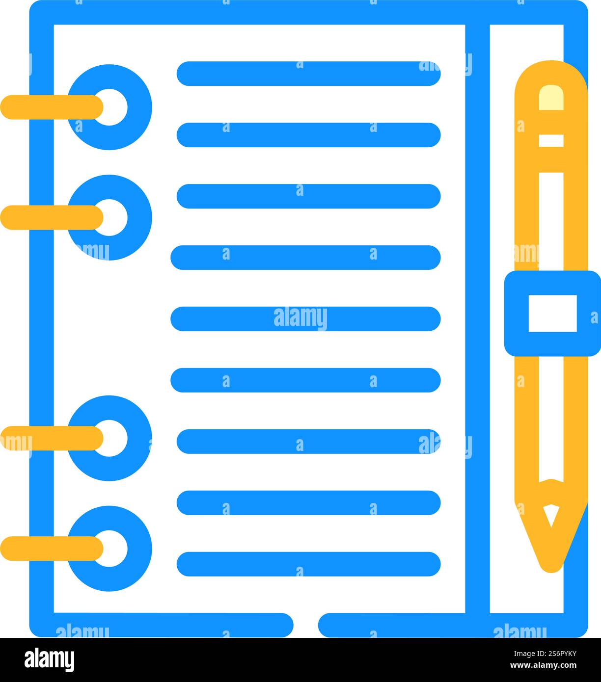 replaceable leaflet diary color icon vector. replaceable leaflet diary ...