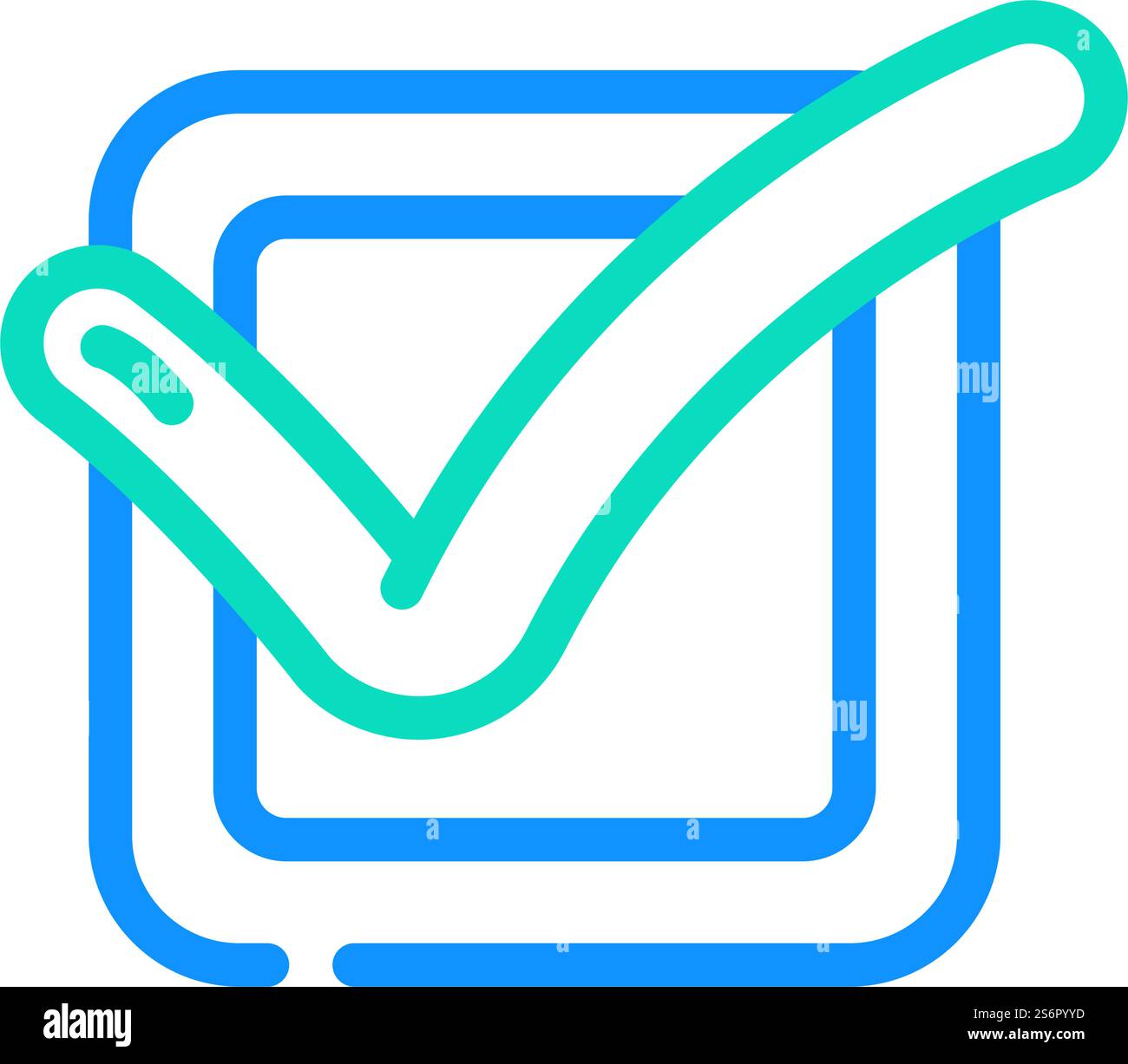 check file color icon vector. check file sign. isolated symbol ...