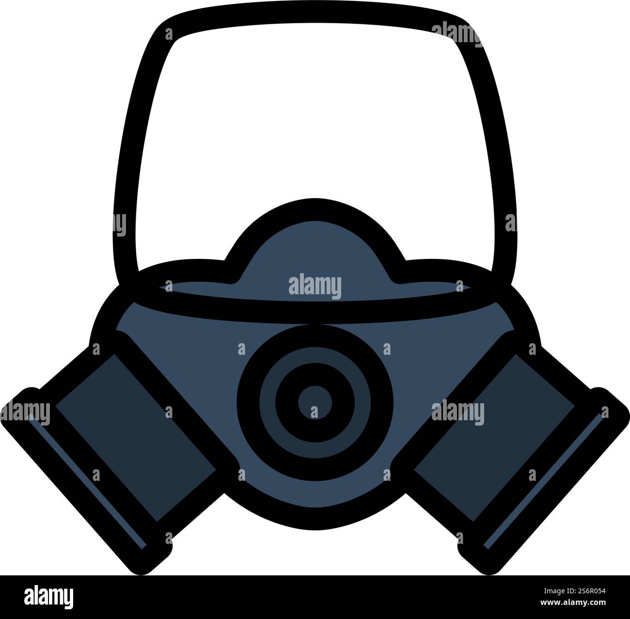 Fire Mask Icon. Editable Bold Outline With Color Fill Design. Vector ...