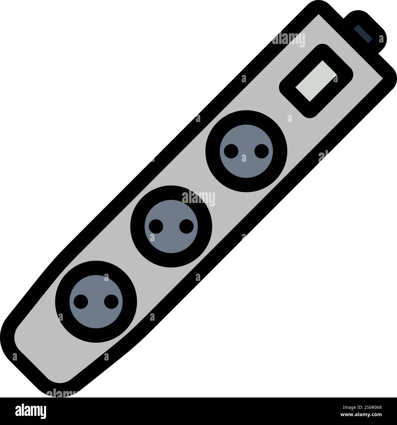 Electric Extension Icon. Editable Bold Outline With Color Fill Design ...
