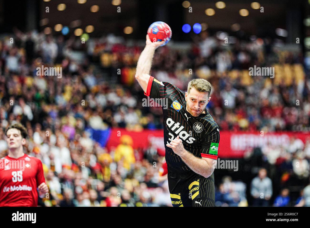 Wurf/Tor Lukas Mertens (Deutschland, #36) DEN, Schweiz vs. Deutschland ...