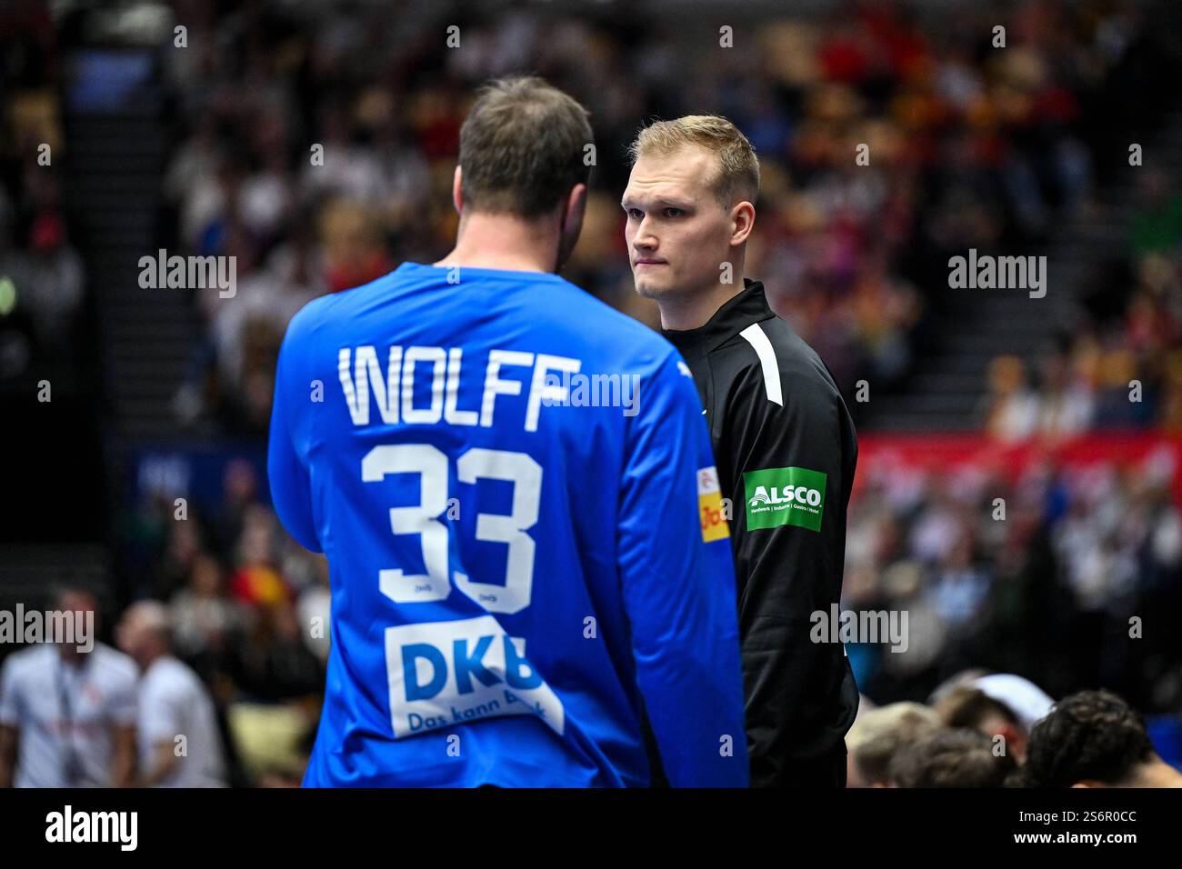 Herning, Denmark. 17th Jan, 2025. David Spath of Germania Germany ...