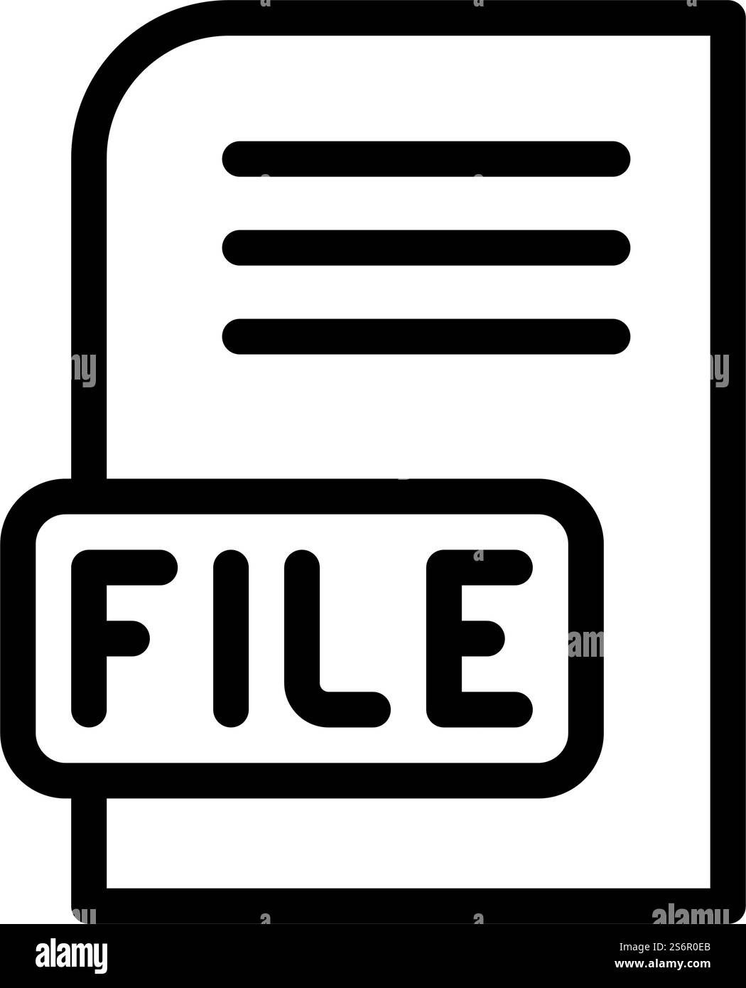 file digital document line icon vector. file digital document sign ...
