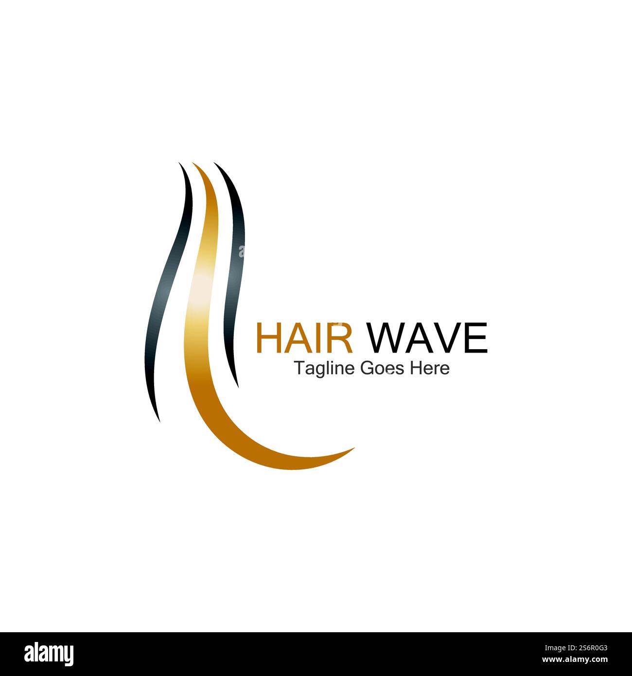 Woman’s Hair logo hair wave icon vector template Stock Vector Image ...
