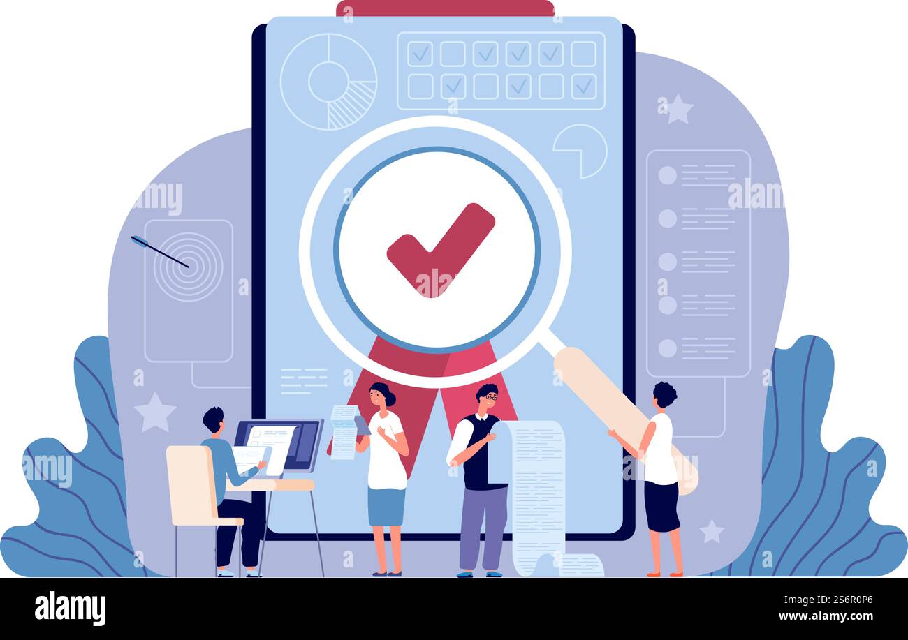 Iso standard certificate accept validation documents hi-res stock ...