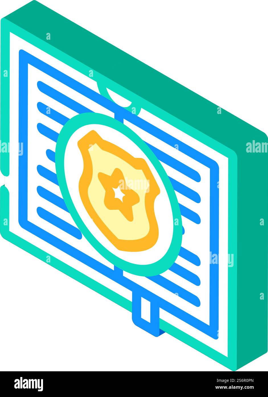 police procedurals isometric icon vector. police procedurals sign ...