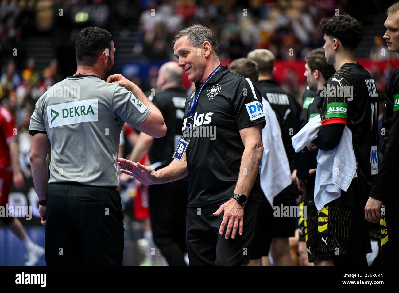 Alfred Gislason Coach of Germania Germany Nationalteam, Arbitro, Referee IHF Dekra during IHF ...