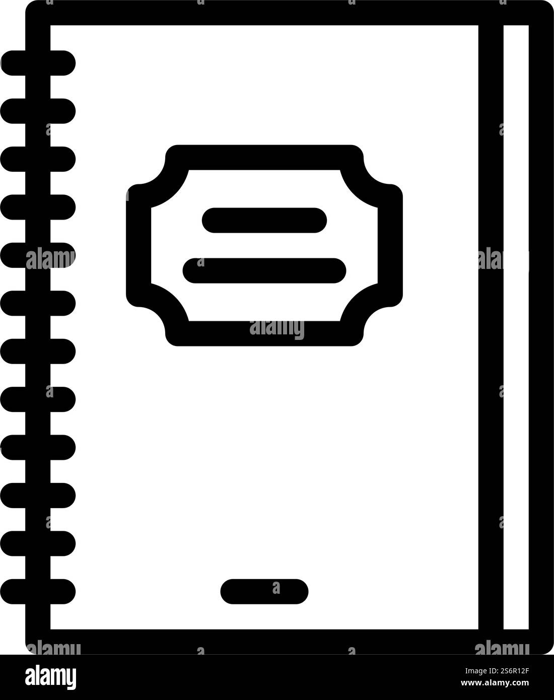 spring diary line icon vector. spring diary sign. isolated contour ...