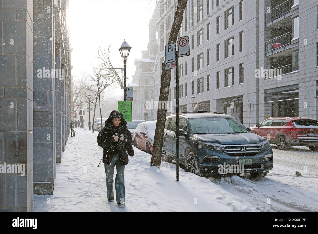 With the cold coming from the north, temperatures in Montréal, Canada ...