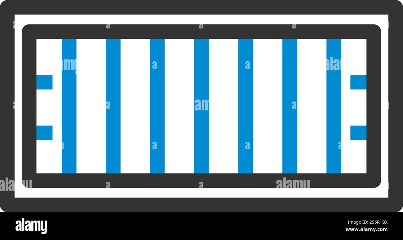 American Football Field Mark Icon. Editable Bold Outline With Color ...