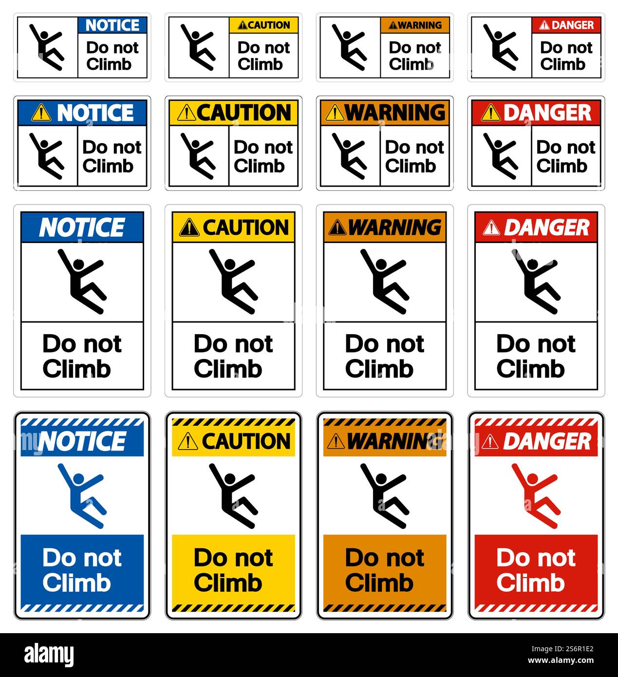 Do Not Climb Symbol Sign on White Background Stock Vector Image & Art ...