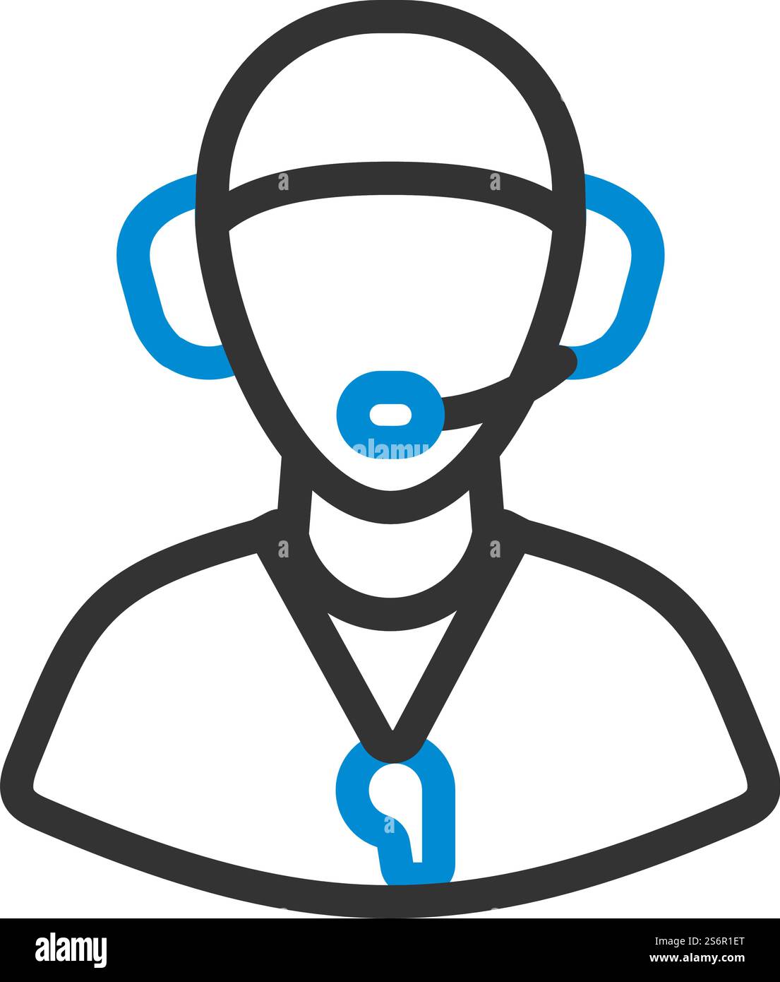 American Football Coach Icon. Editable Bold Outline With Color Fill ...