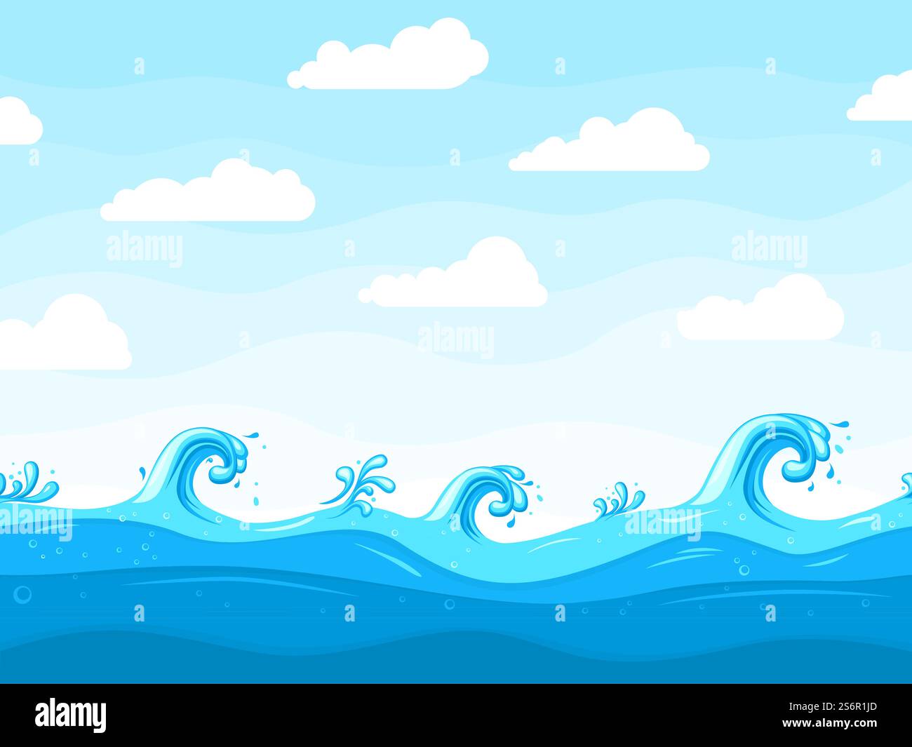 Sea waves background. Ocean wave pattern, water surface or beach ...