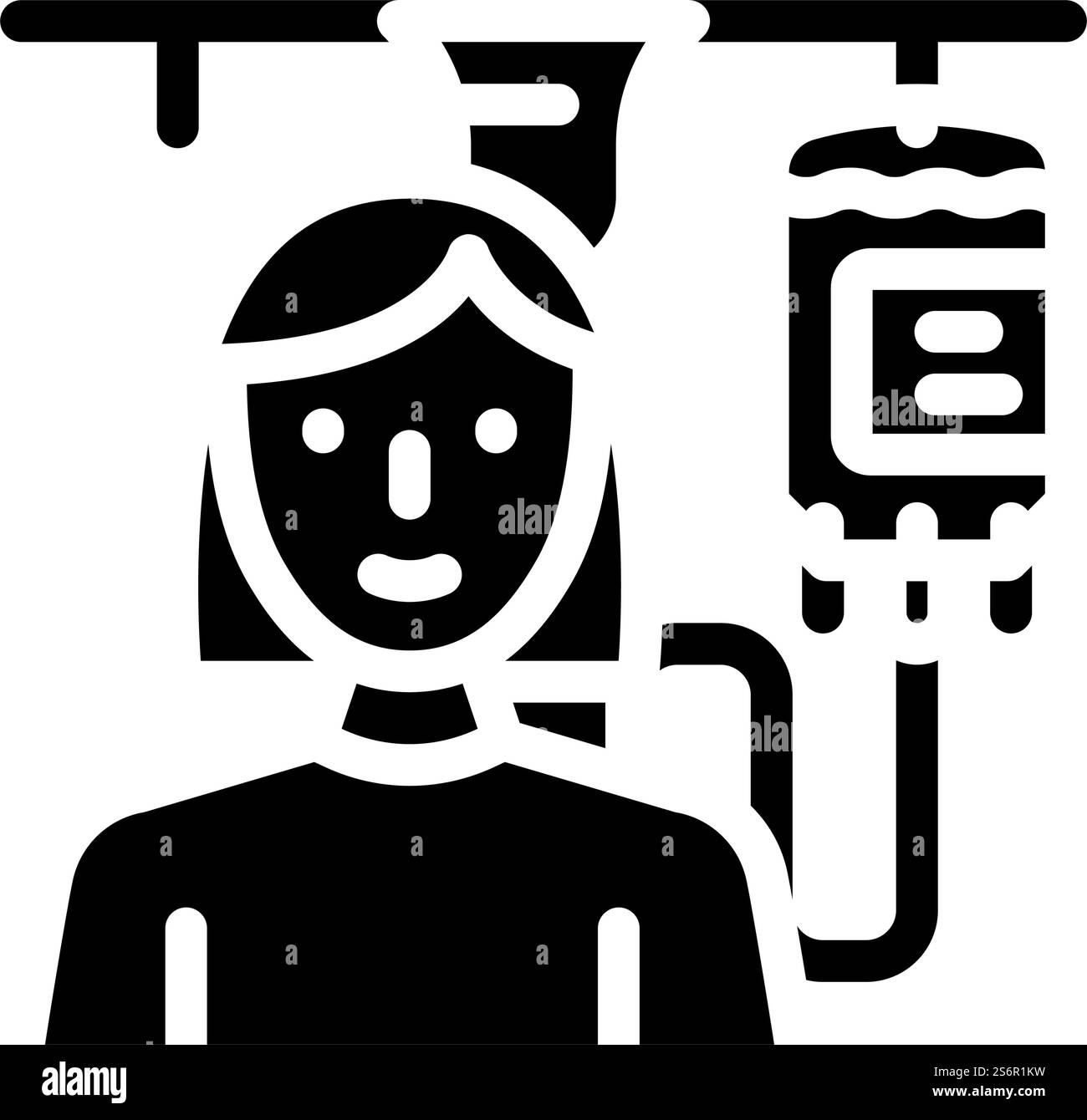 blood transfusion nurse glyph icon vector. blood transfusion nurse sign ...