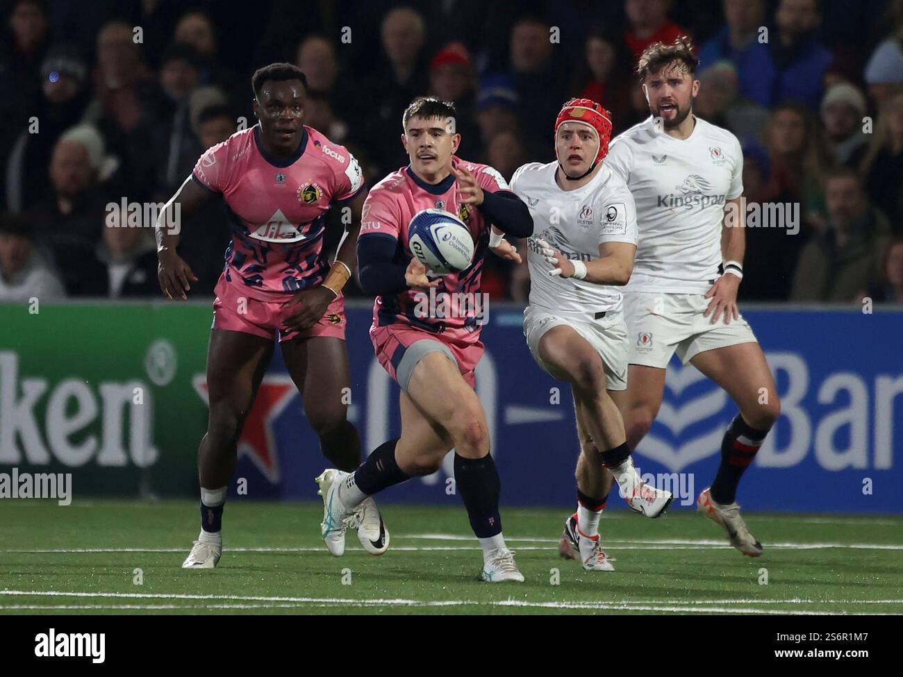 Exeter Chiefs' Joe Hawkins in action during the Investec Champions Cup ...