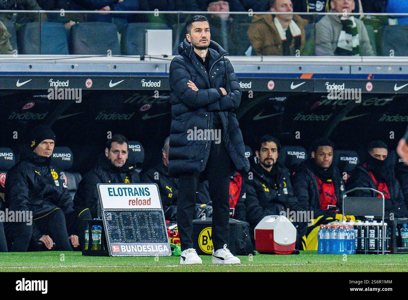 Frankfurt, Deutschland. 17th Jan, 2025. 17.01.2025, Eintracht Frankfurt vs. Borussia Dortmund, 1 ...