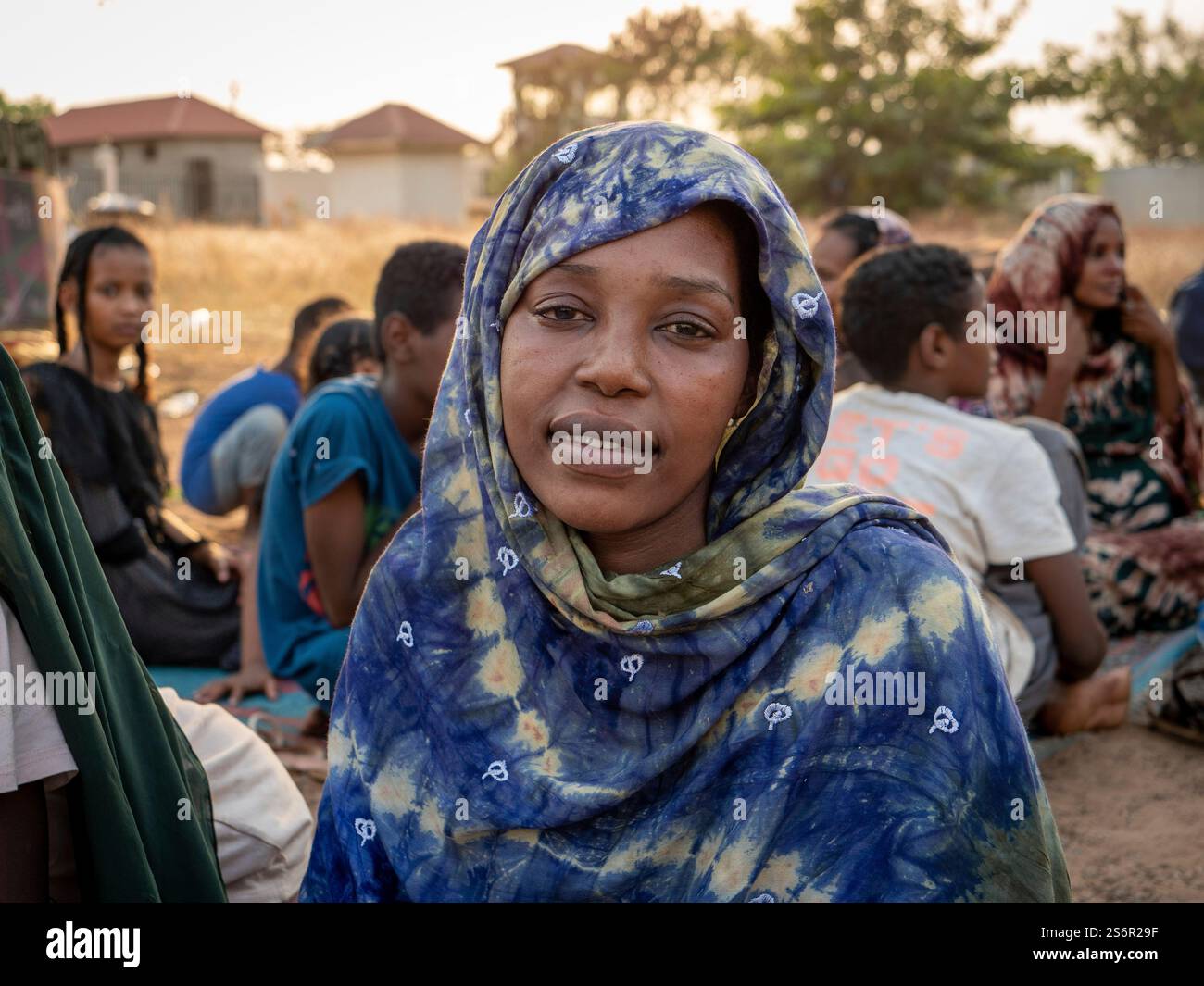 Gisma Adam Idris, 23, who fled the war in Al-Fasher in Sudan's western ...