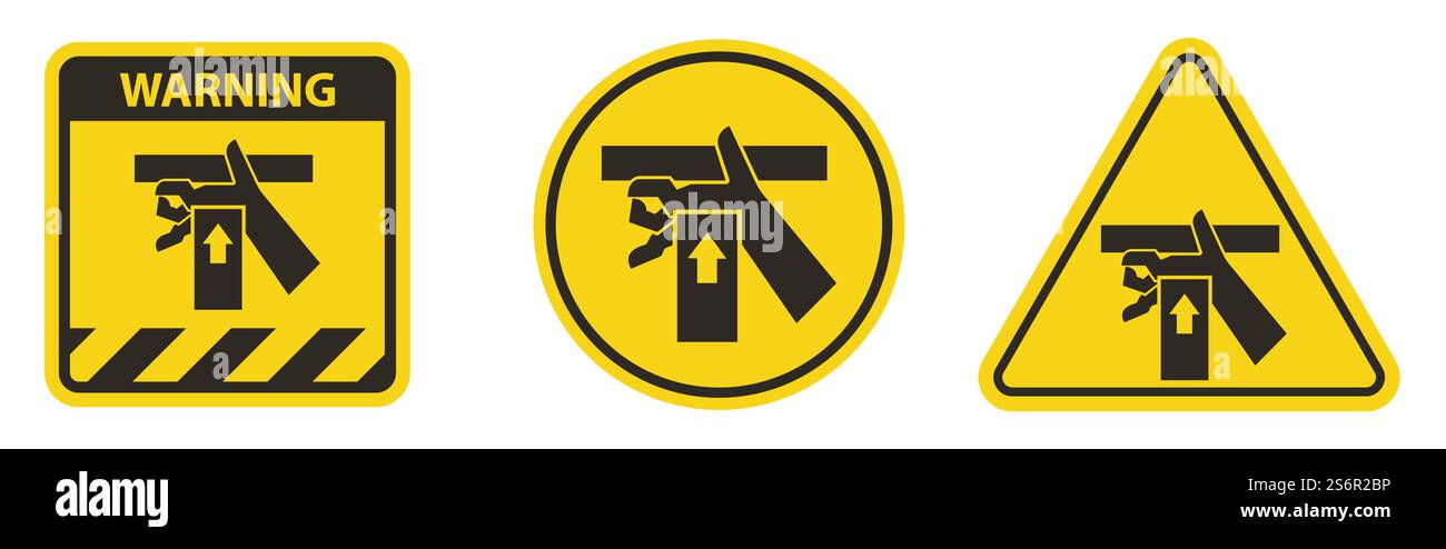 Hand Crush Force From Below Symbol Sign, Vector Illustration, Isolate ...