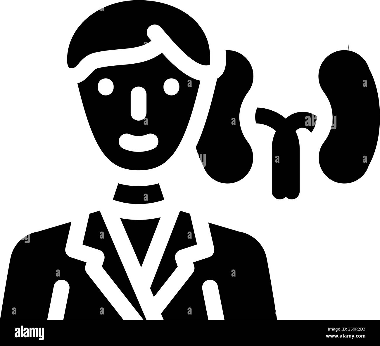 organ transplant doctor glyph icon vector. organ transplant doctor sign ...