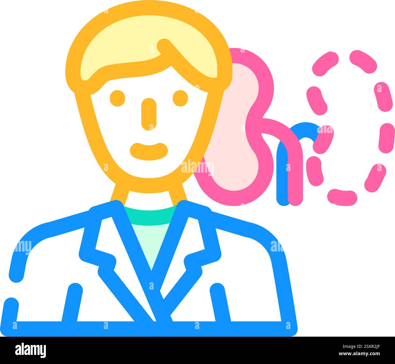 organ transplant doctor color icon vector. organ transplant doctor sign ...