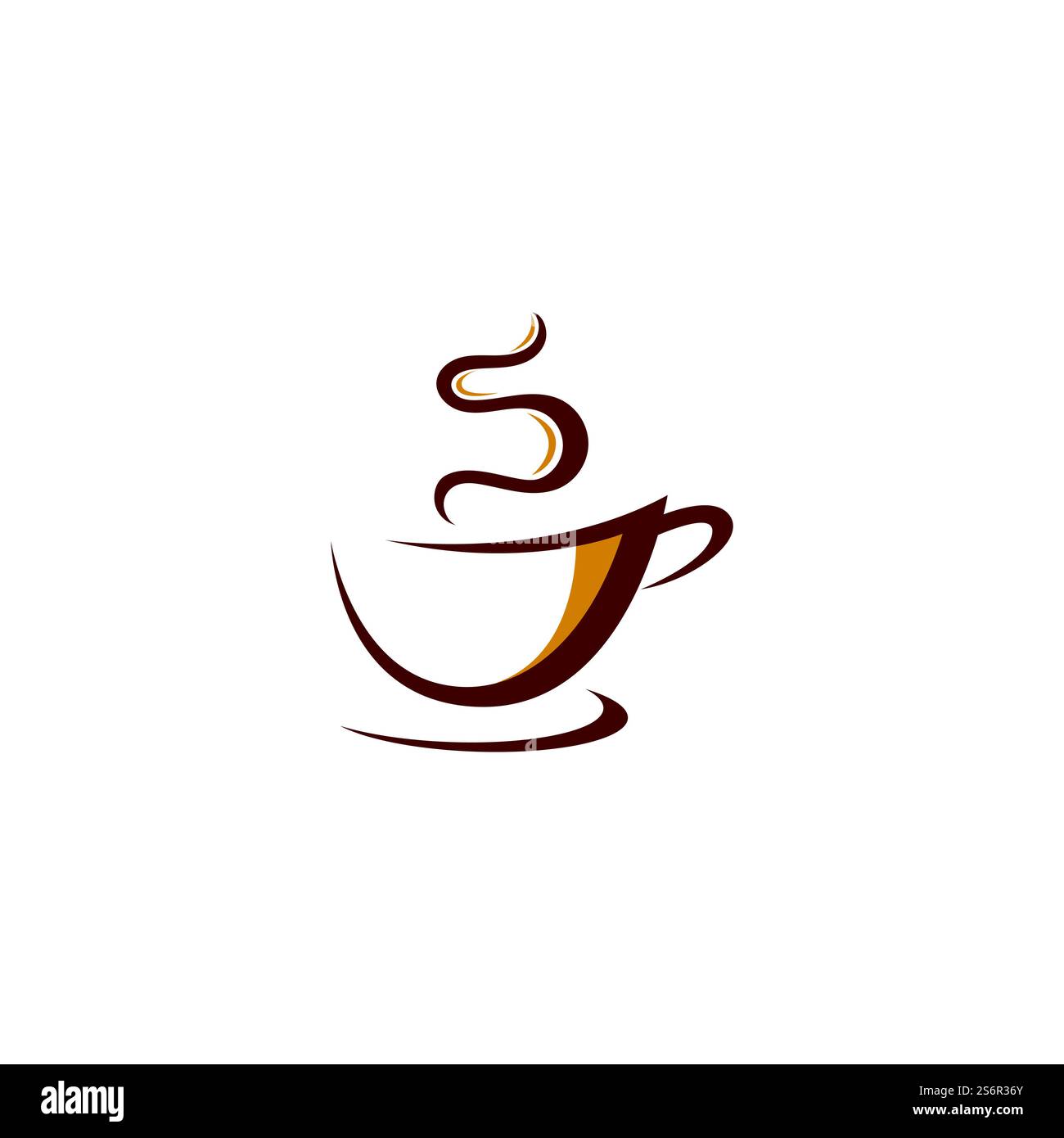 cafe logo. coffee. vector illustration. editable Stock Vector Image ...