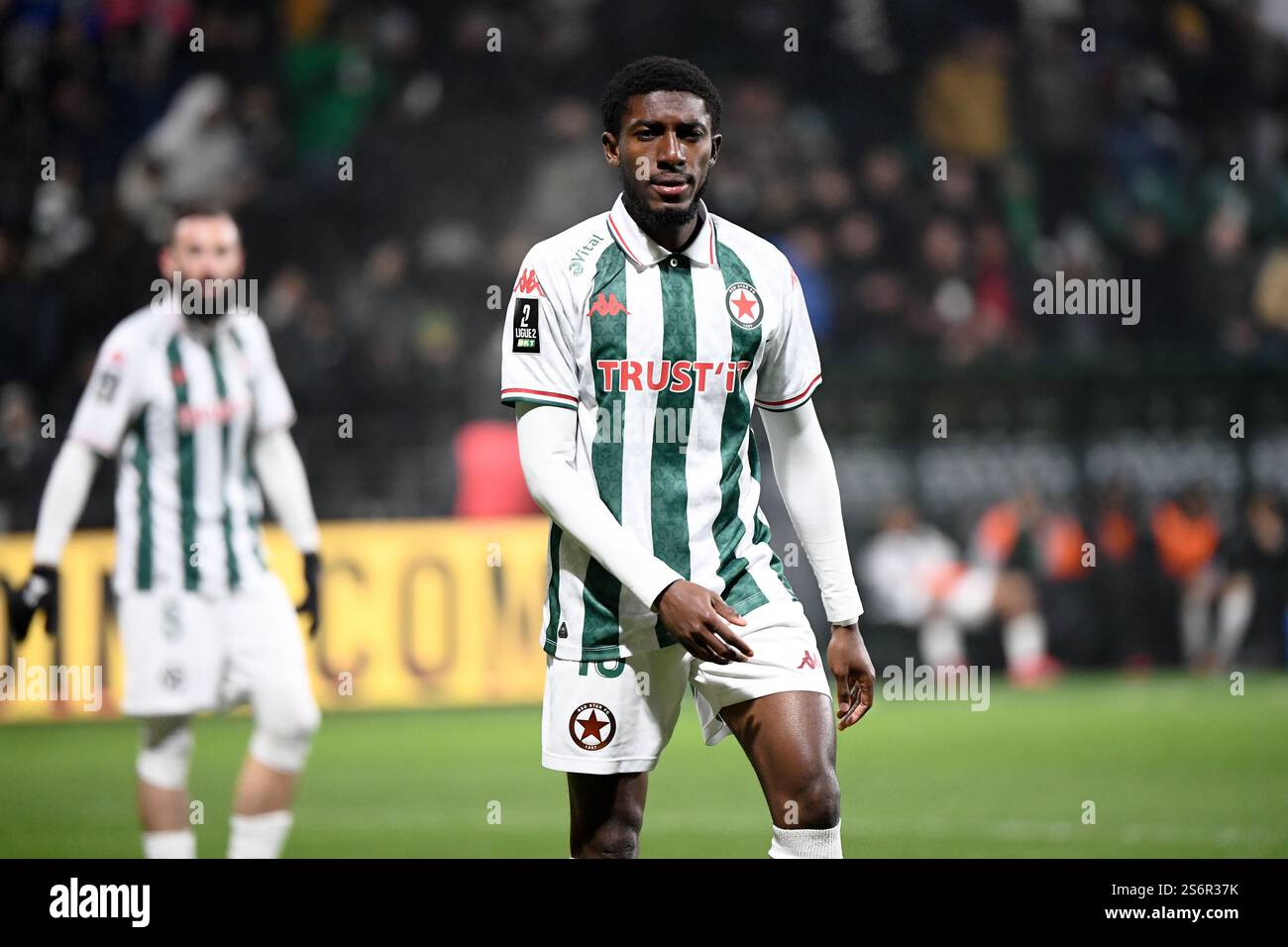 13 Fode DOUCOURE (red) during the Ligue 2 BKT match between Red Star ...