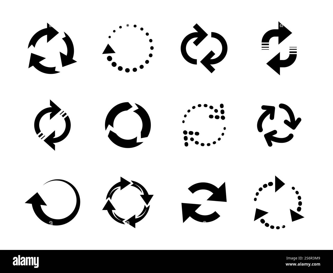 Reload Arrows Circle Arrow Connect Or Recycle Digital Icons Connection Restart Symbols