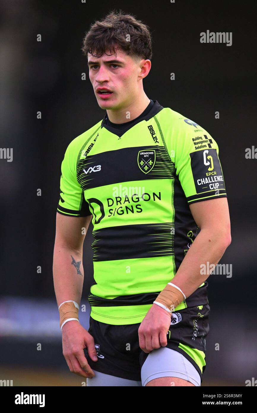 EPCR Challenge Cup Rodney Parade, Wales 12/01/2025 Dragons RFC v Pau ...