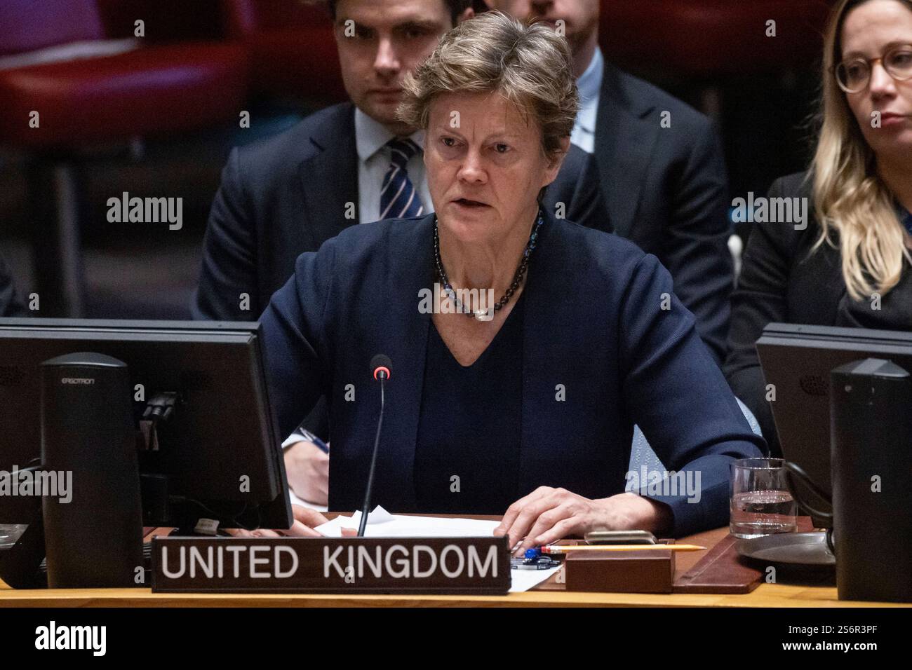 United Kingdom's Ambassador to the United Nations Barbara Woodward ...