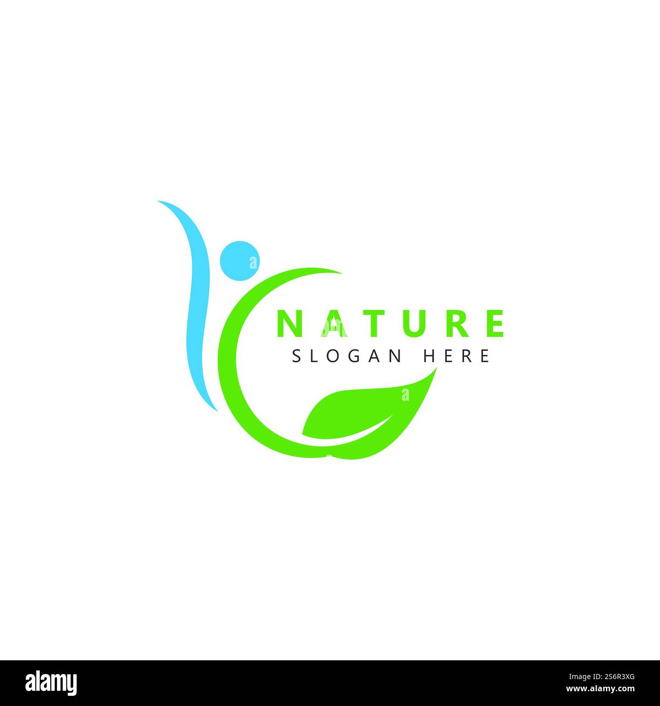 Nature Herbal Medicine Healthy People Wellness Vector Logo Design Template Stock Vector Image ...