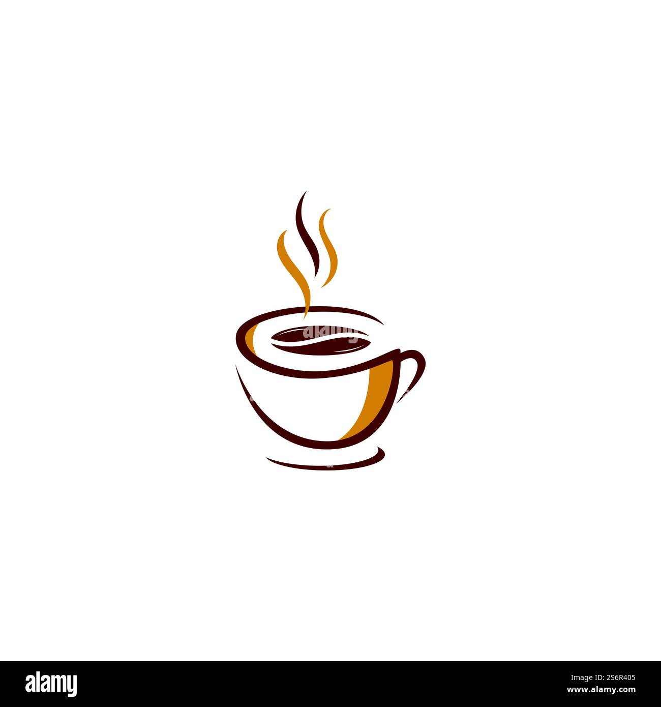 cafe logo. coffee. vector illustration. editable Stock Vector Image ...