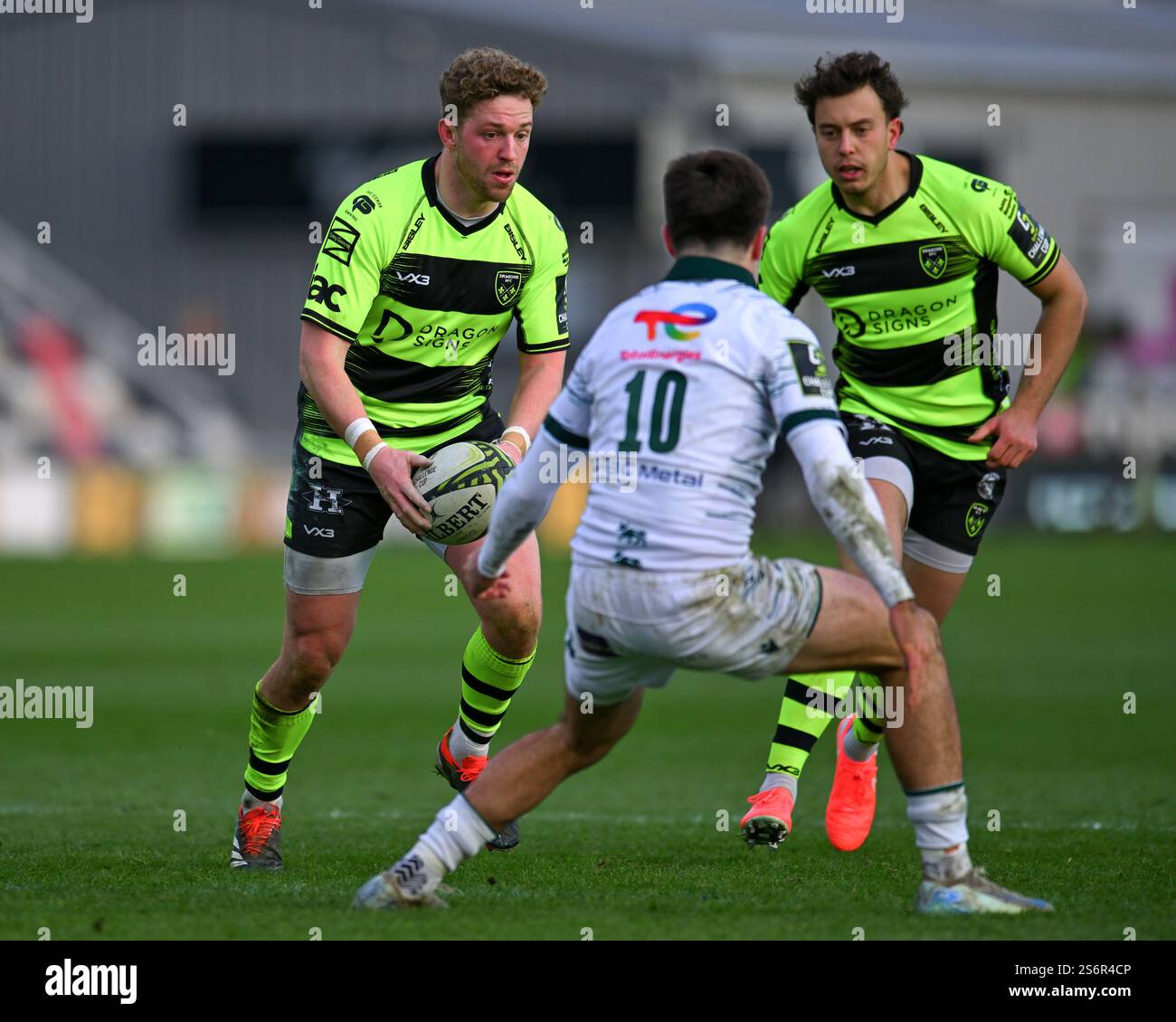 EPCR Challenge Cup Rodney Parade, Wales 12/01/2025 Dragons RFC v Pau ...