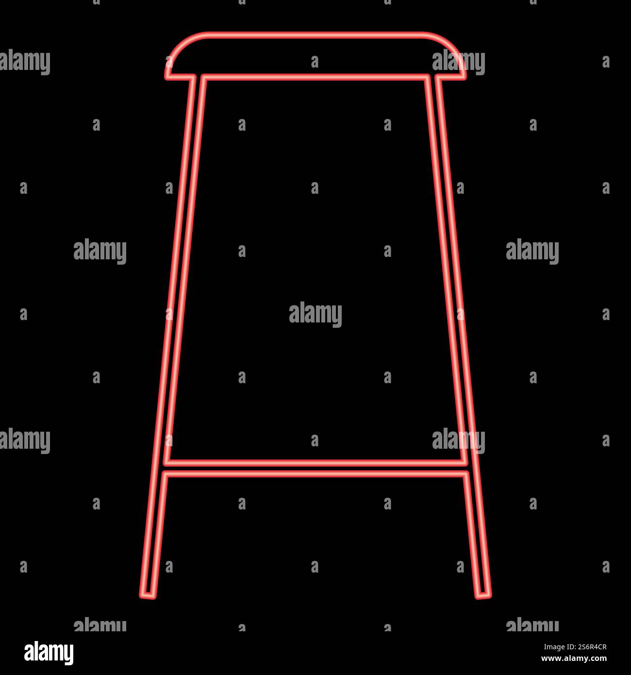 Neon christmas cookie red color vector illustration image flat style ...