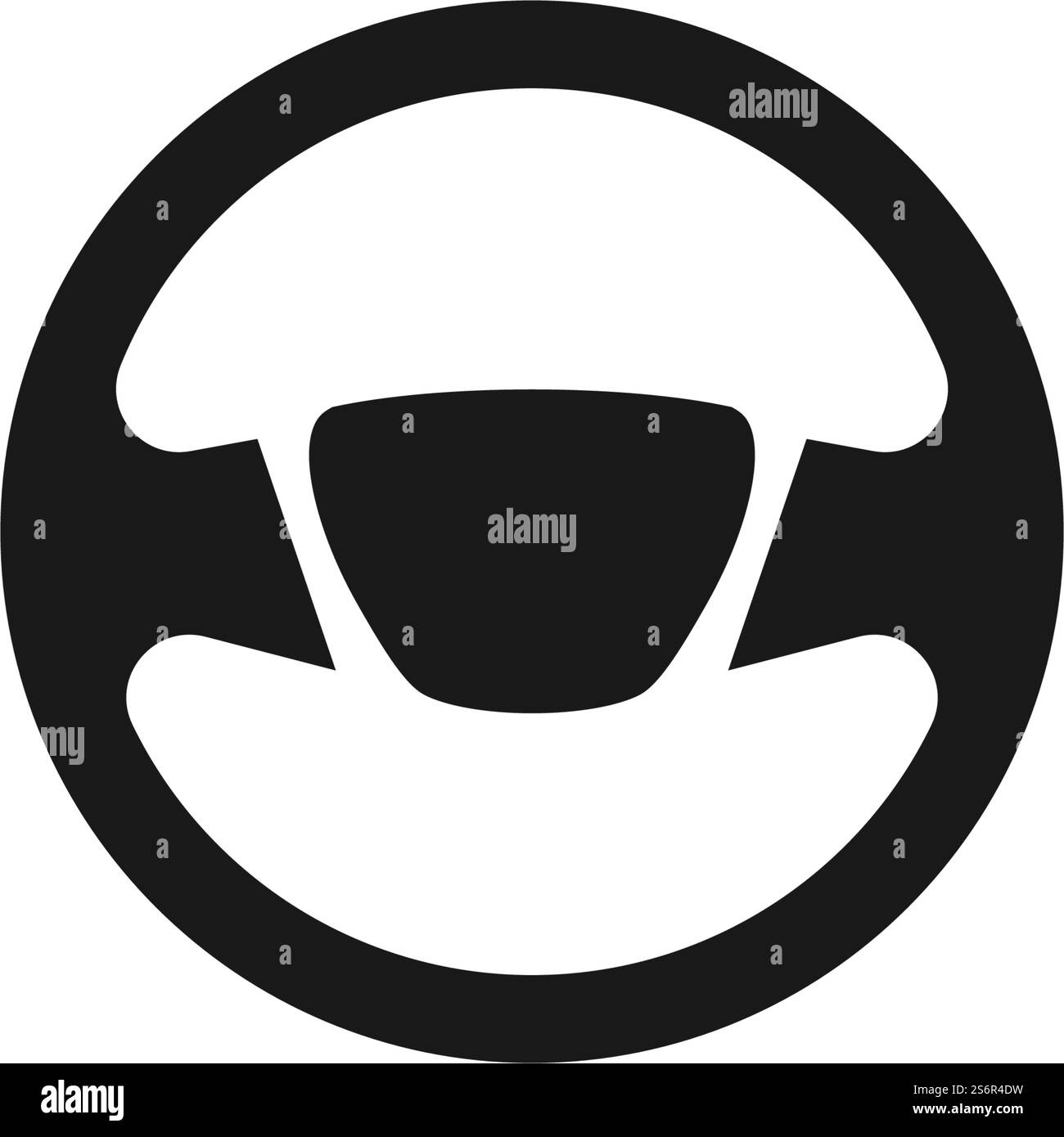 Steering wheel logo vector flat design Stock Vector Image & Art - Alamy