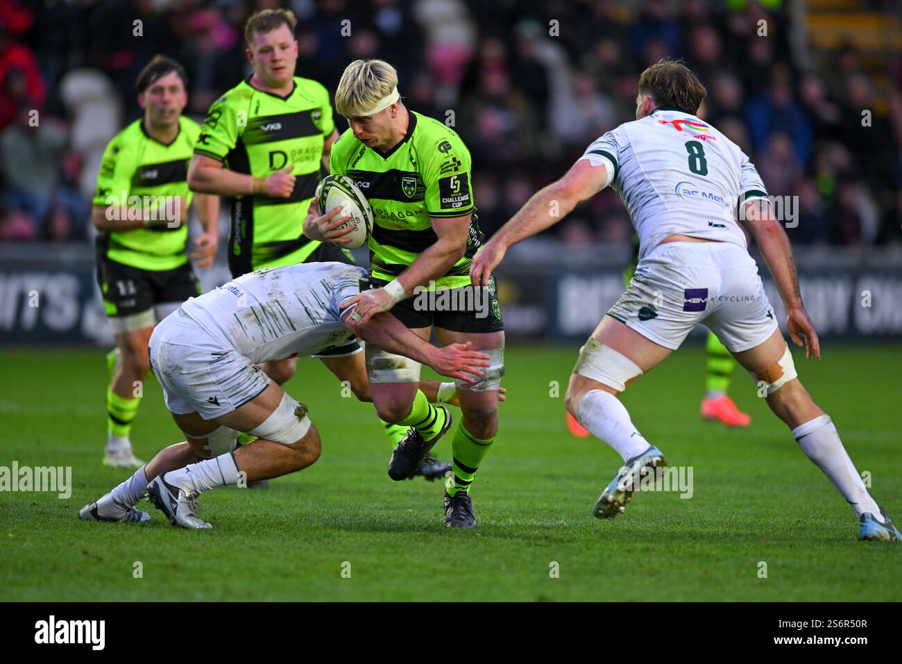 EPCR Challenge Cup Rodney Parade, Wales 12/01/2025 Dragons RFC v Pau ...