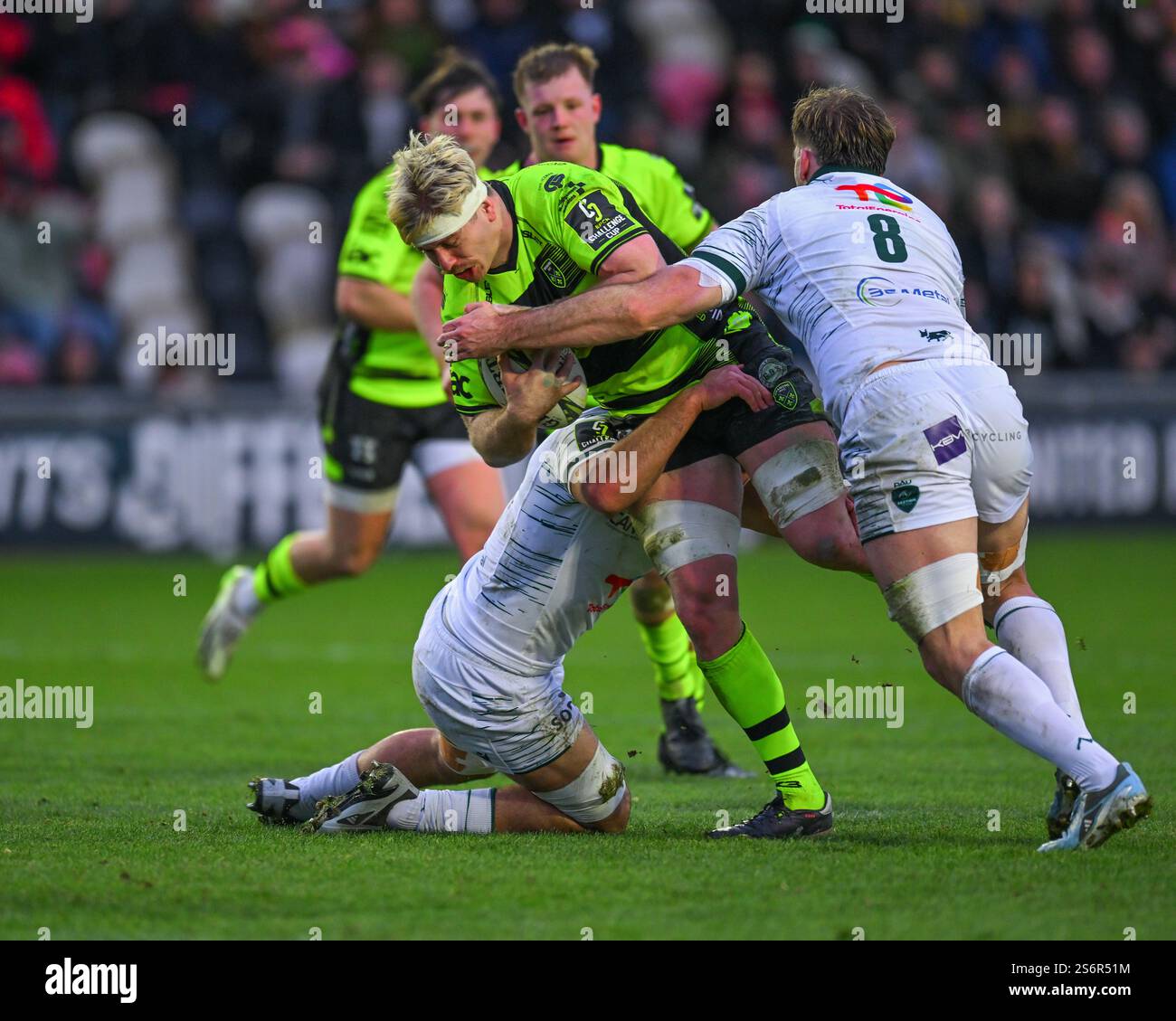 EPCR Challenge Cup Rodney Parade, Wales 12/01/2025 Dragons RFC v Pau ...