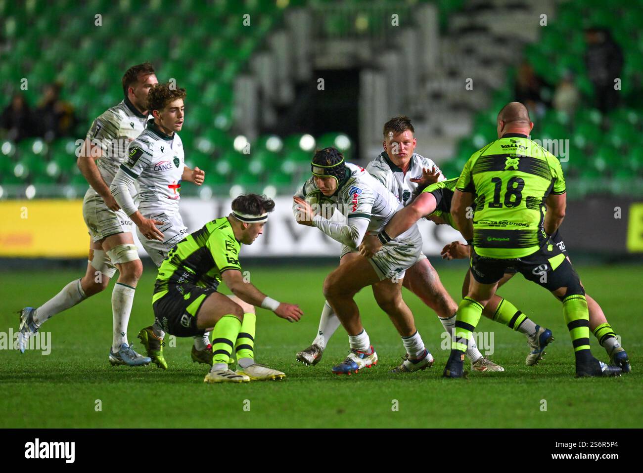 EPCR Challenge Cup Rodney Parade, Wales 12/01/2025 Dragons RFC v Pau ...