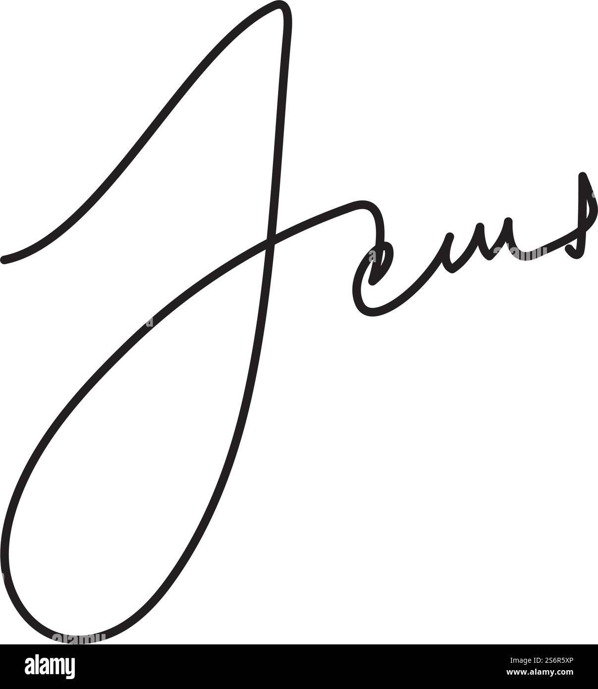 J initial signature handwriting flat design Stock Vector Image & Art ...