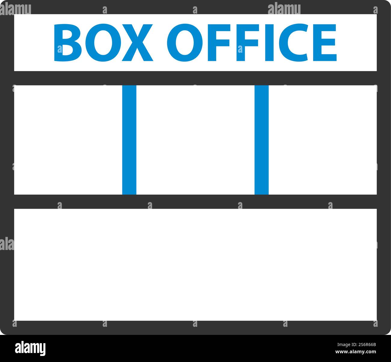 Box Office Icon. Editable Bold Outline With Color Fill Design. Vector ...