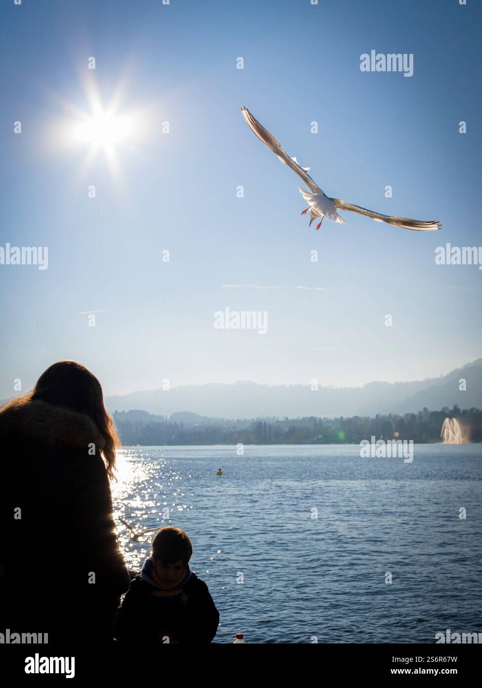Zurich lake children hi-res stock photography and images - Alamy